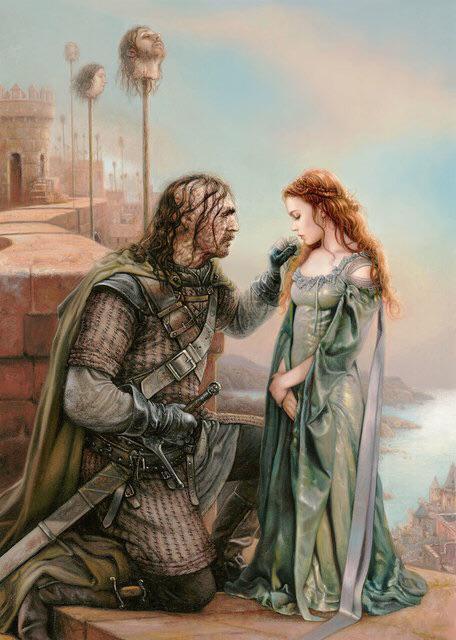 “Sansa and Hound” by Arantza Sestayo | Scrolller