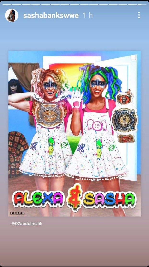 Sasha Banks' Instagram story | Scrolller