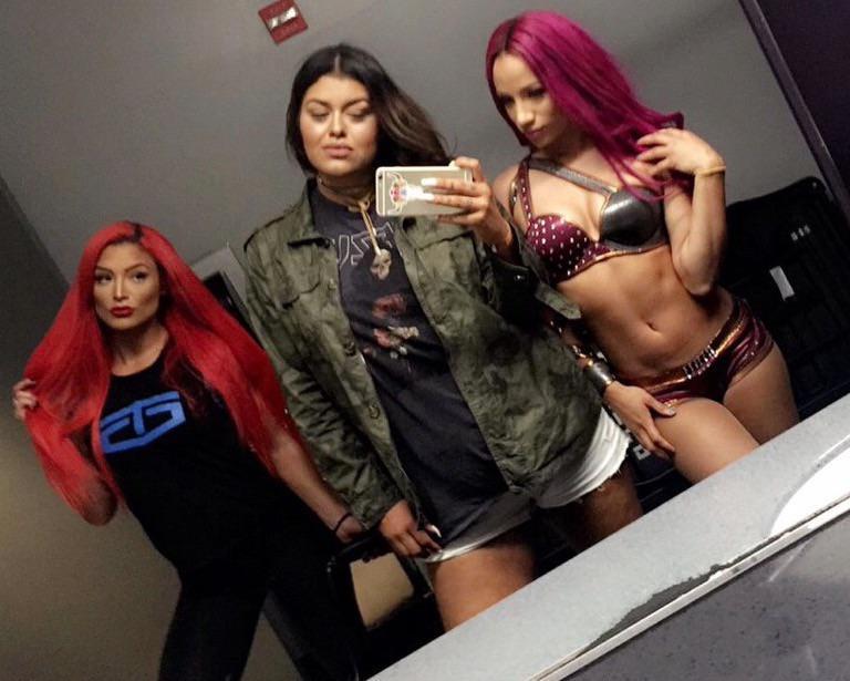 Sasha Banks with Eva Marie and Stella | Scrolller