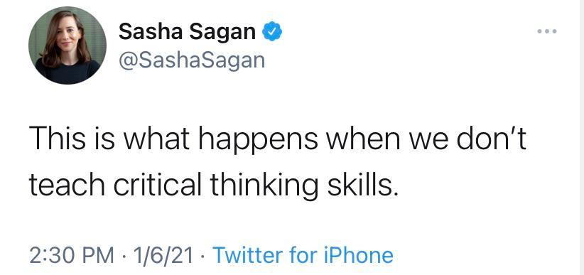 Sasha Sagan telling it like it is | Scrolller