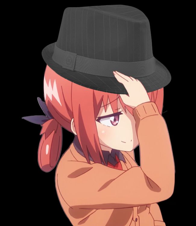 Satania Wearing A Fedora | Scrolller