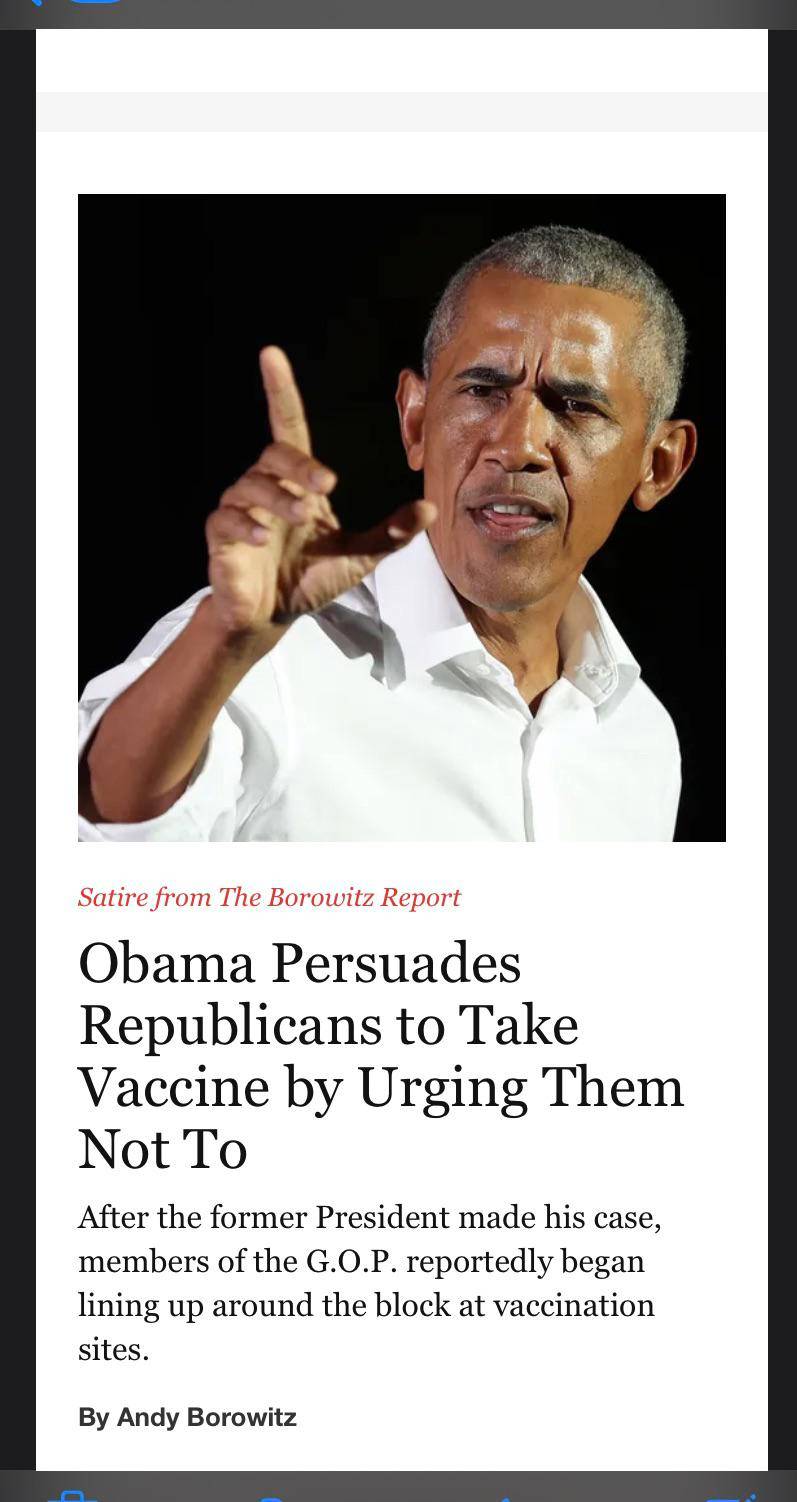 Satire. But still probably true. | Scrolller