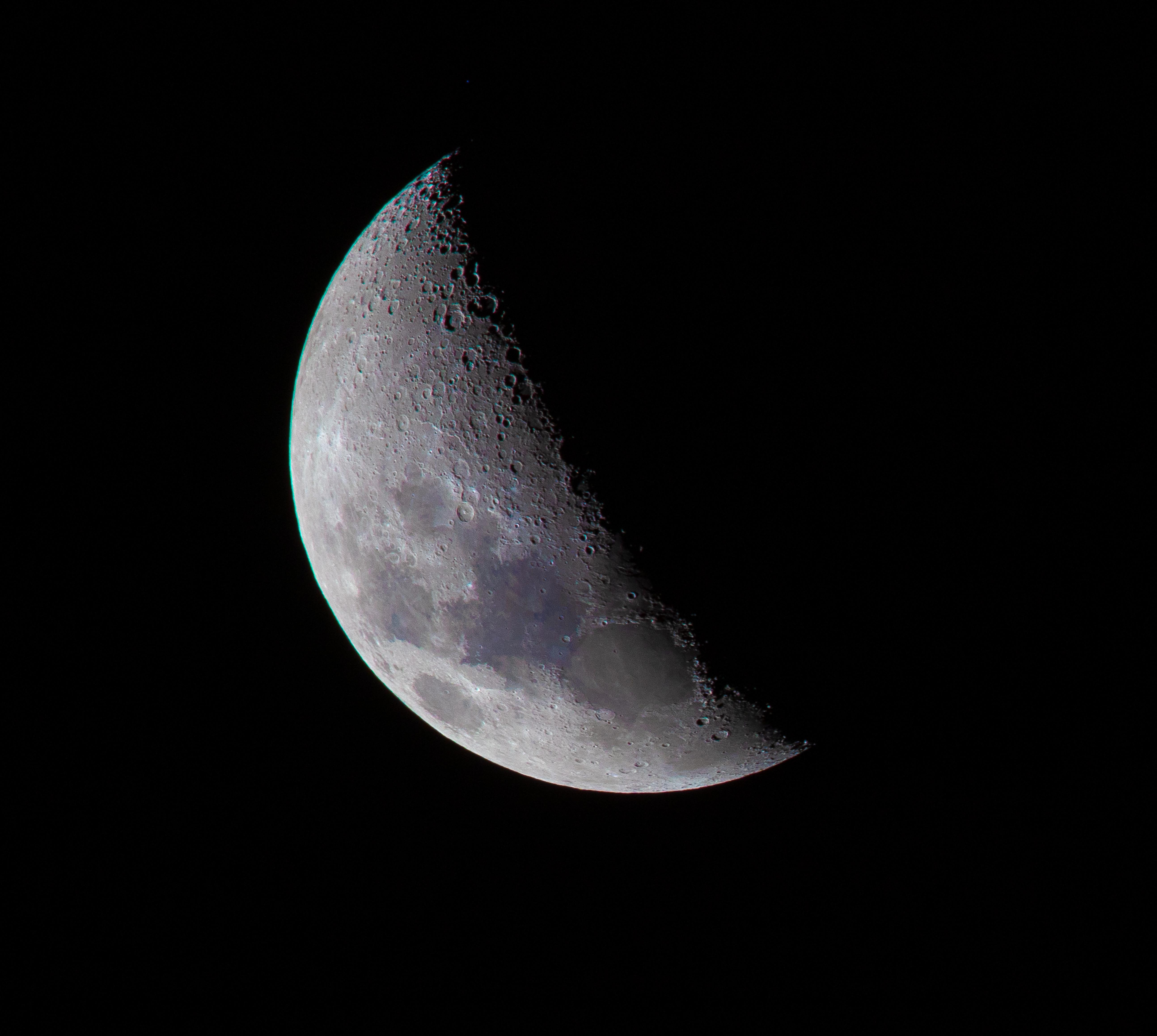 Saturated colour photo of the moon | Scrolller