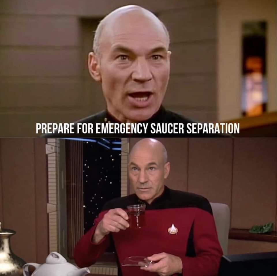 Saucer separation. | Scrolller