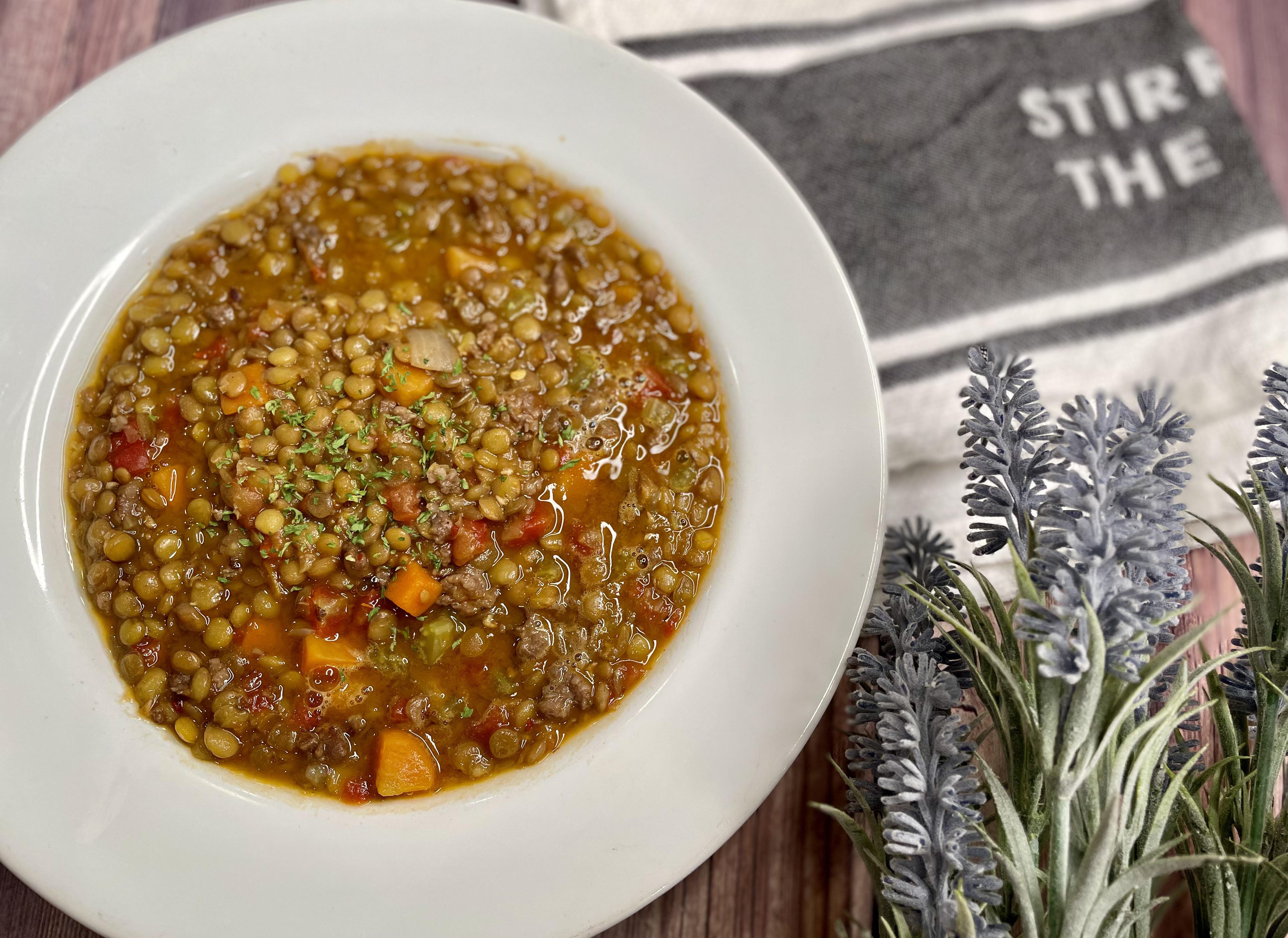 Sausage and Lentil Soup | Scrolller