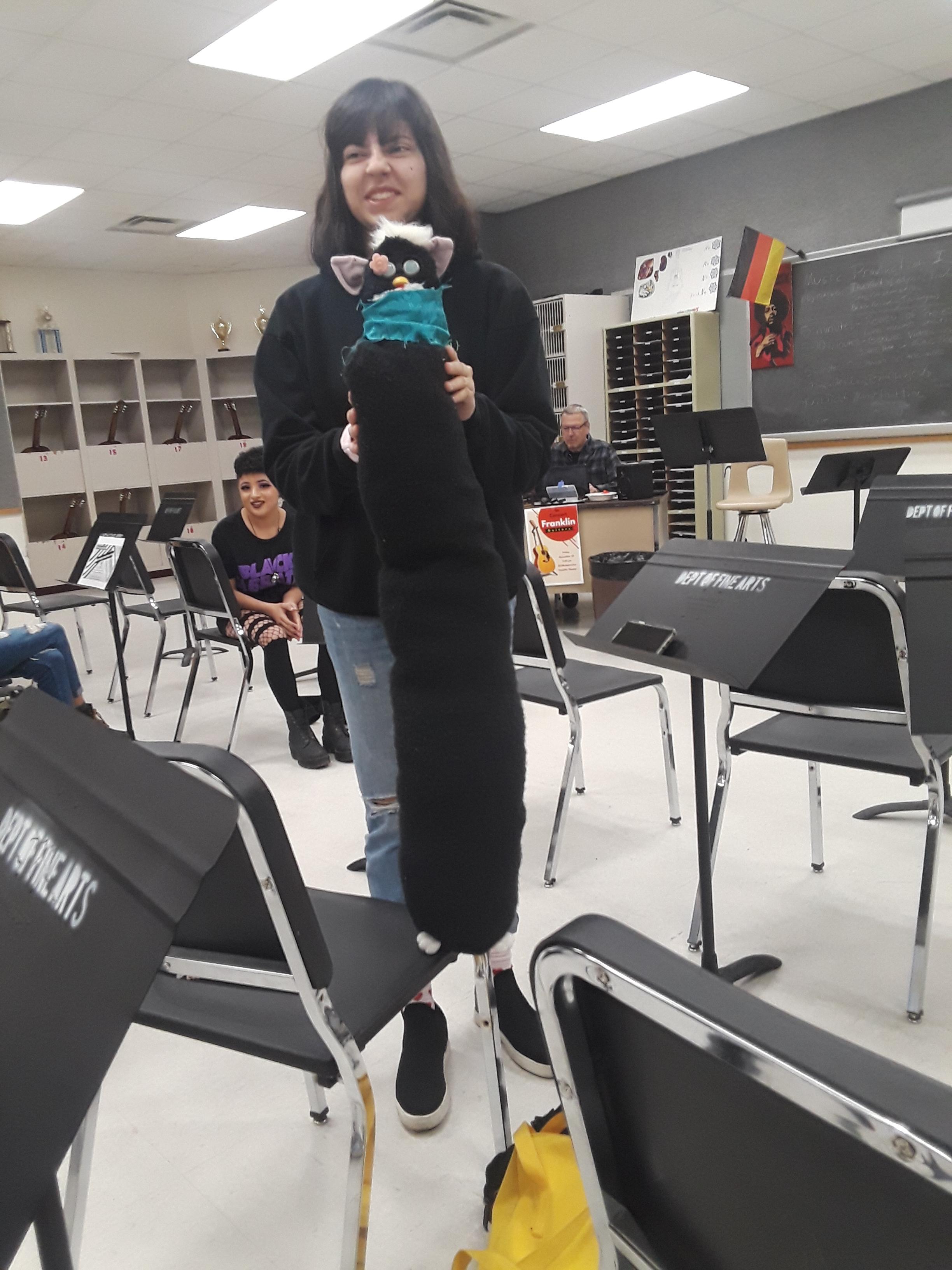 Say hello to my classmate and her long furby | Scrolller