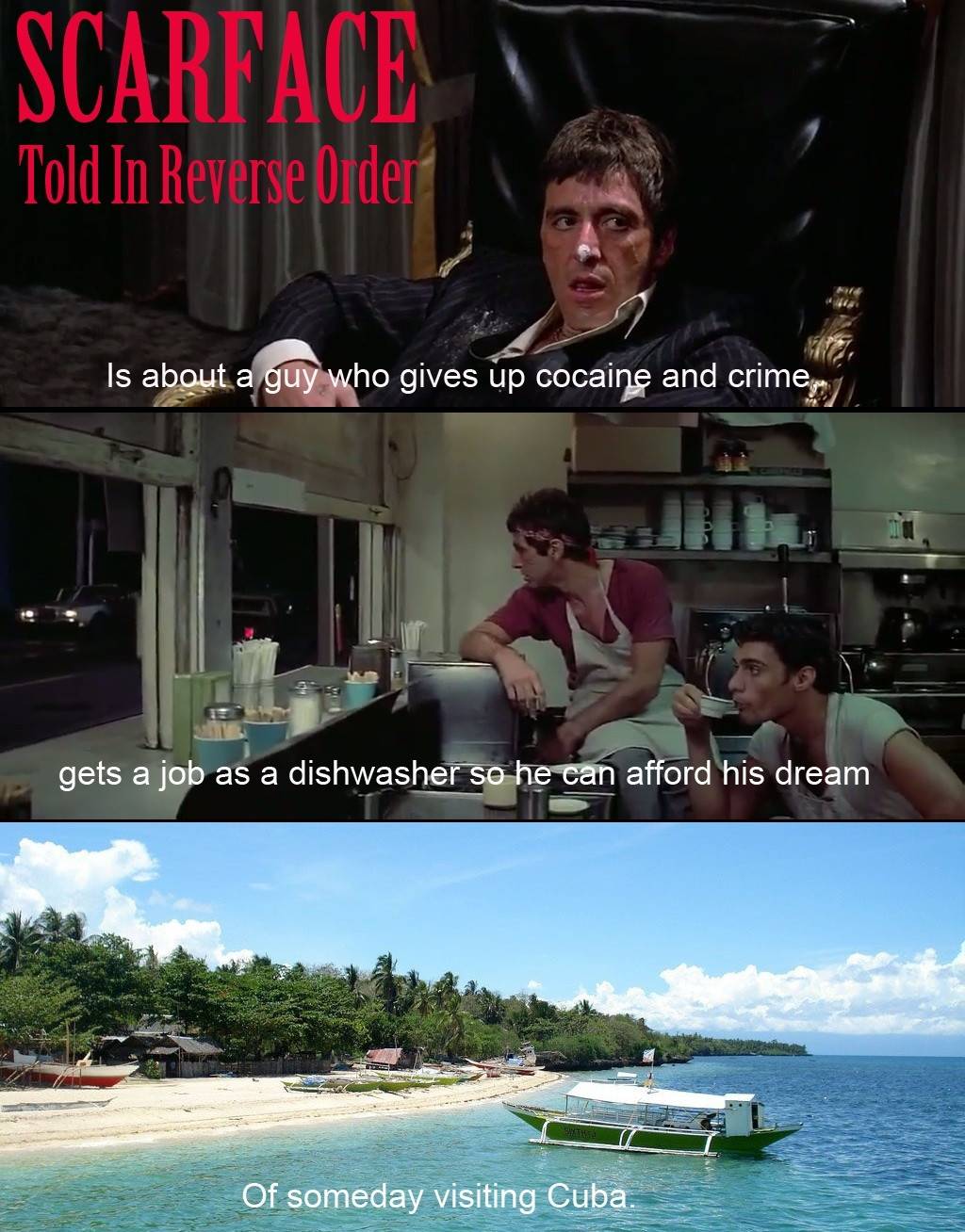 Scarface told in reverse order [x-post r/3FrameMovies] | Scrolller