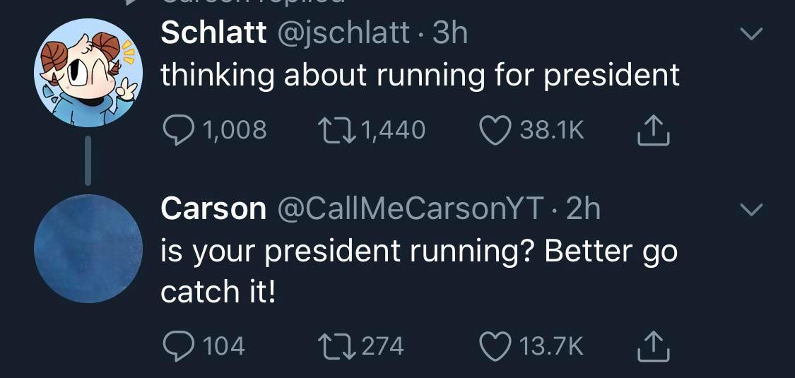 Schlatt/Carson 2020! | Scrolller