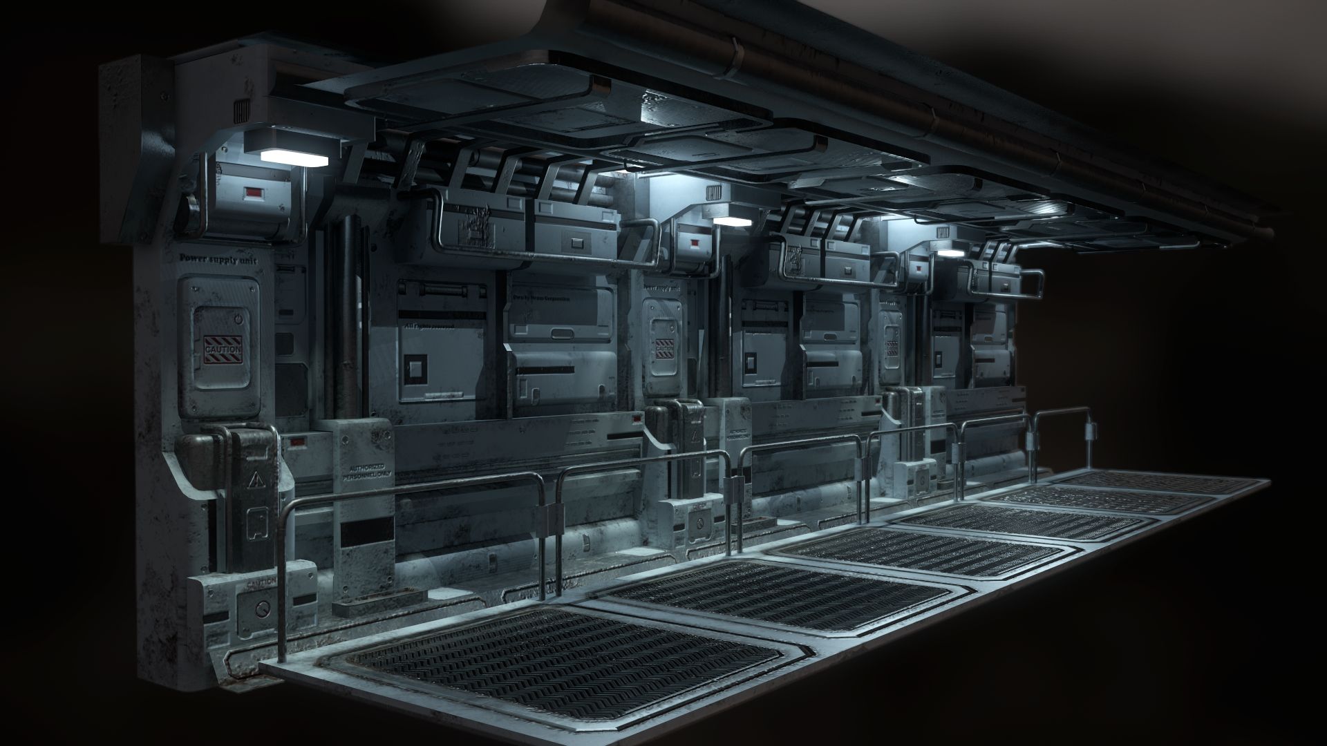 Sci-fi corridor in marmoset | Scrolller