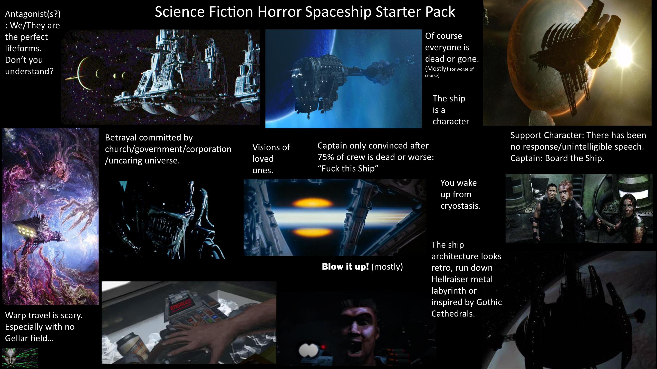 Science Fiction Horror Spaceship Starter Pack. | Scrolller