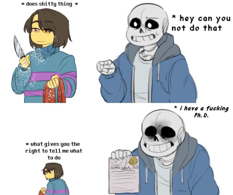 Screw You, Frisk (by dreemurr-skelememer) | Scrolller