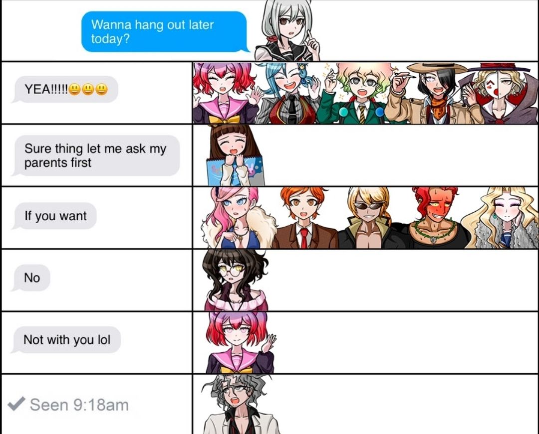 sdra2's cast when you wanna hang out with them | Scrolller