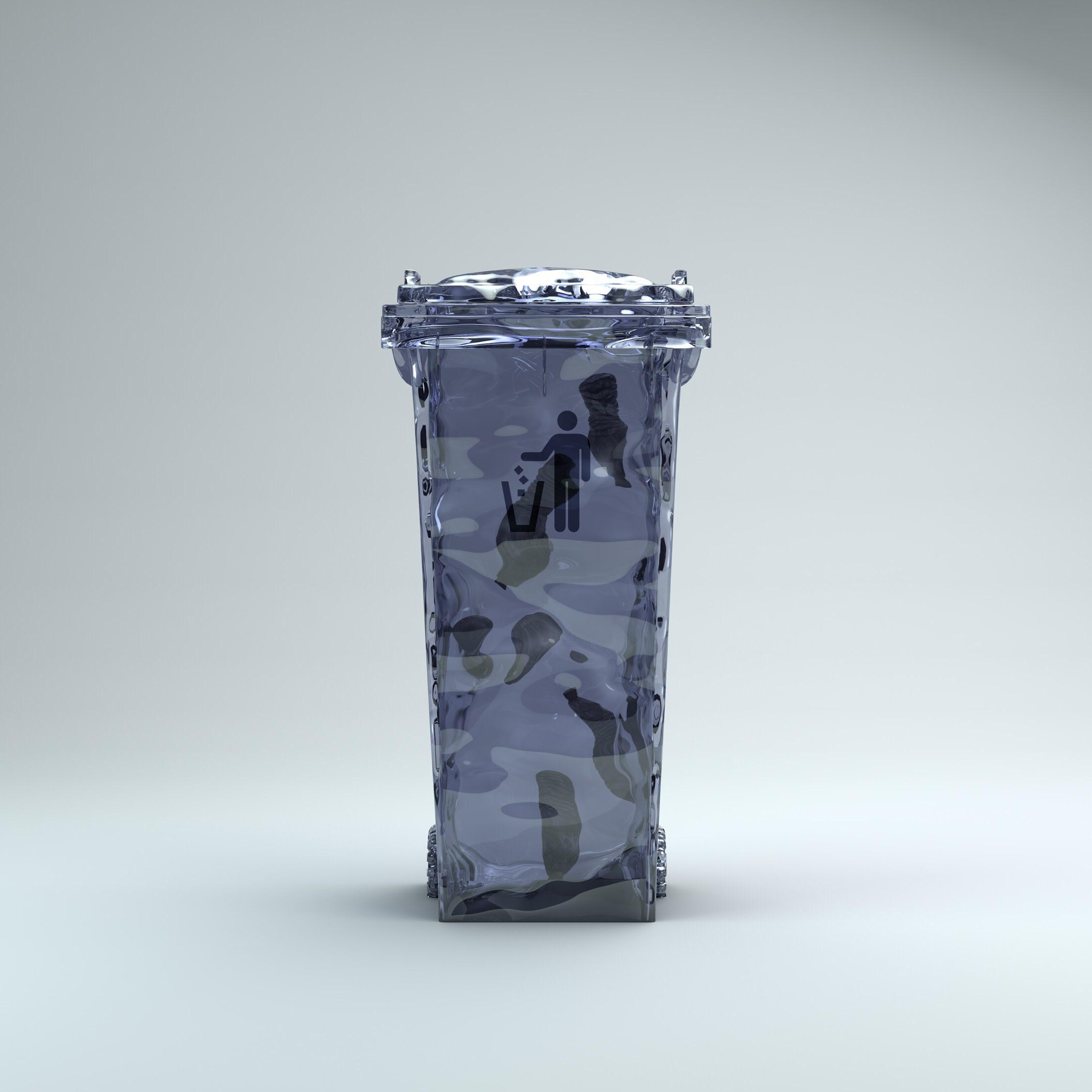 Sea Trash Bin, Me, Digital, 2020 | Scrolller