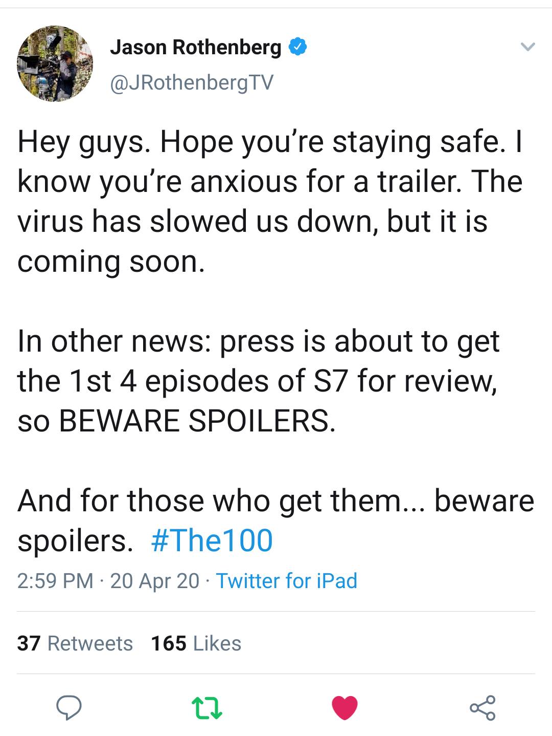 [Season 7 Spoilers] Jason's tweet about the trailer | Scrolller