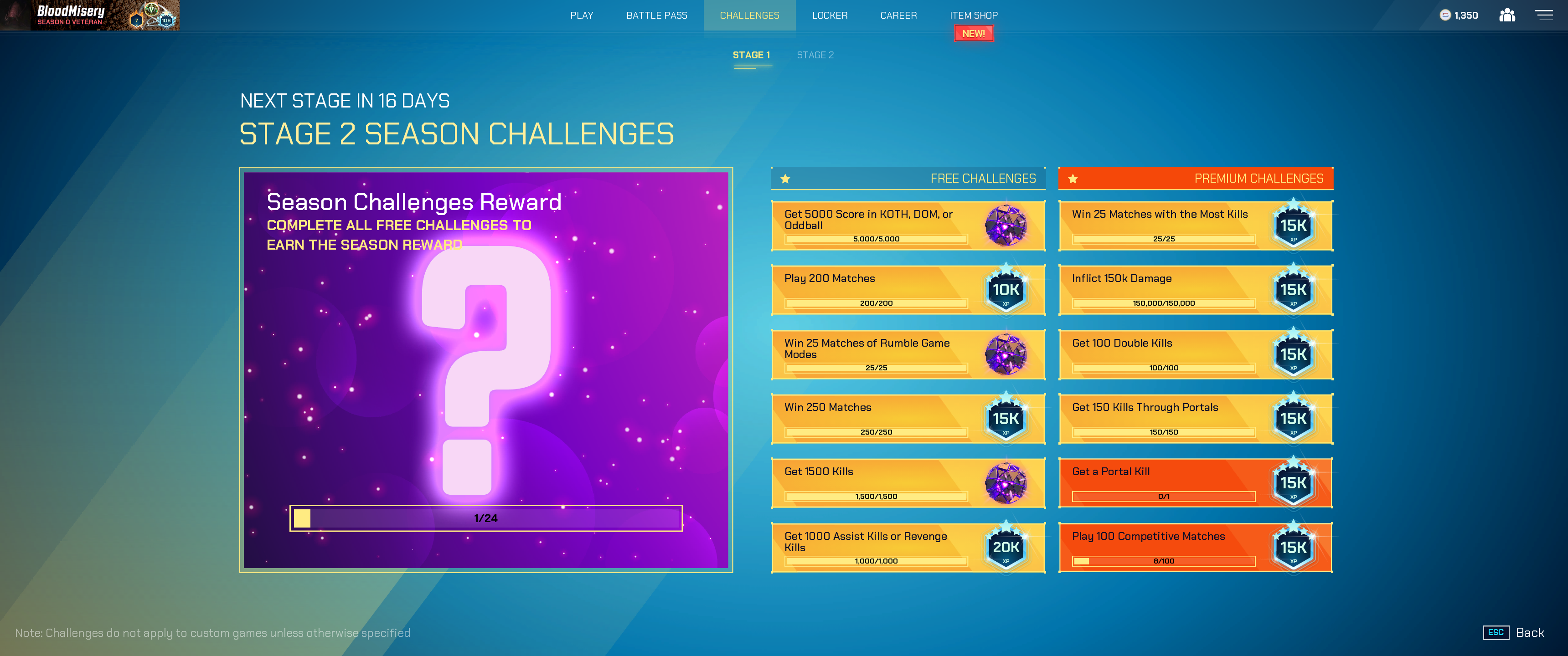 Season Reward Counter Not Increasing...lol. | Scrolller