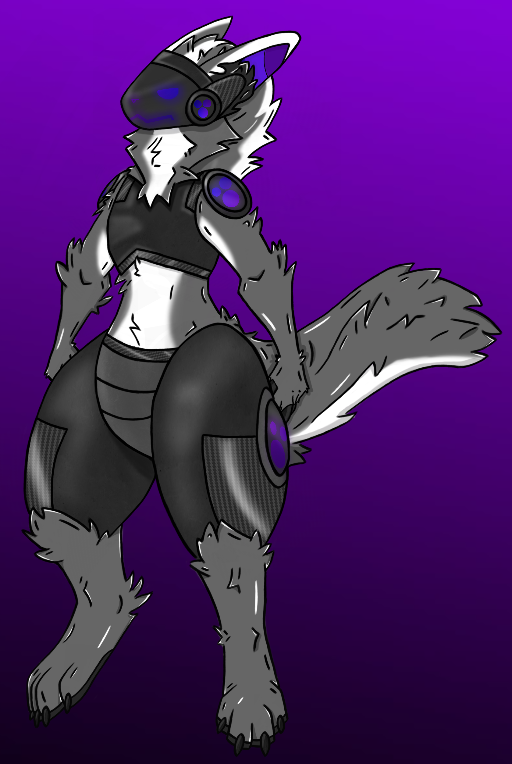 Second time doing furry art and decided to do a full body piece of my fursona. | Scrolller
