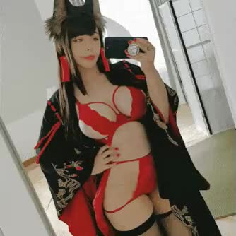[SELF] Akagi Ero Gif - by Pia | Scrolller