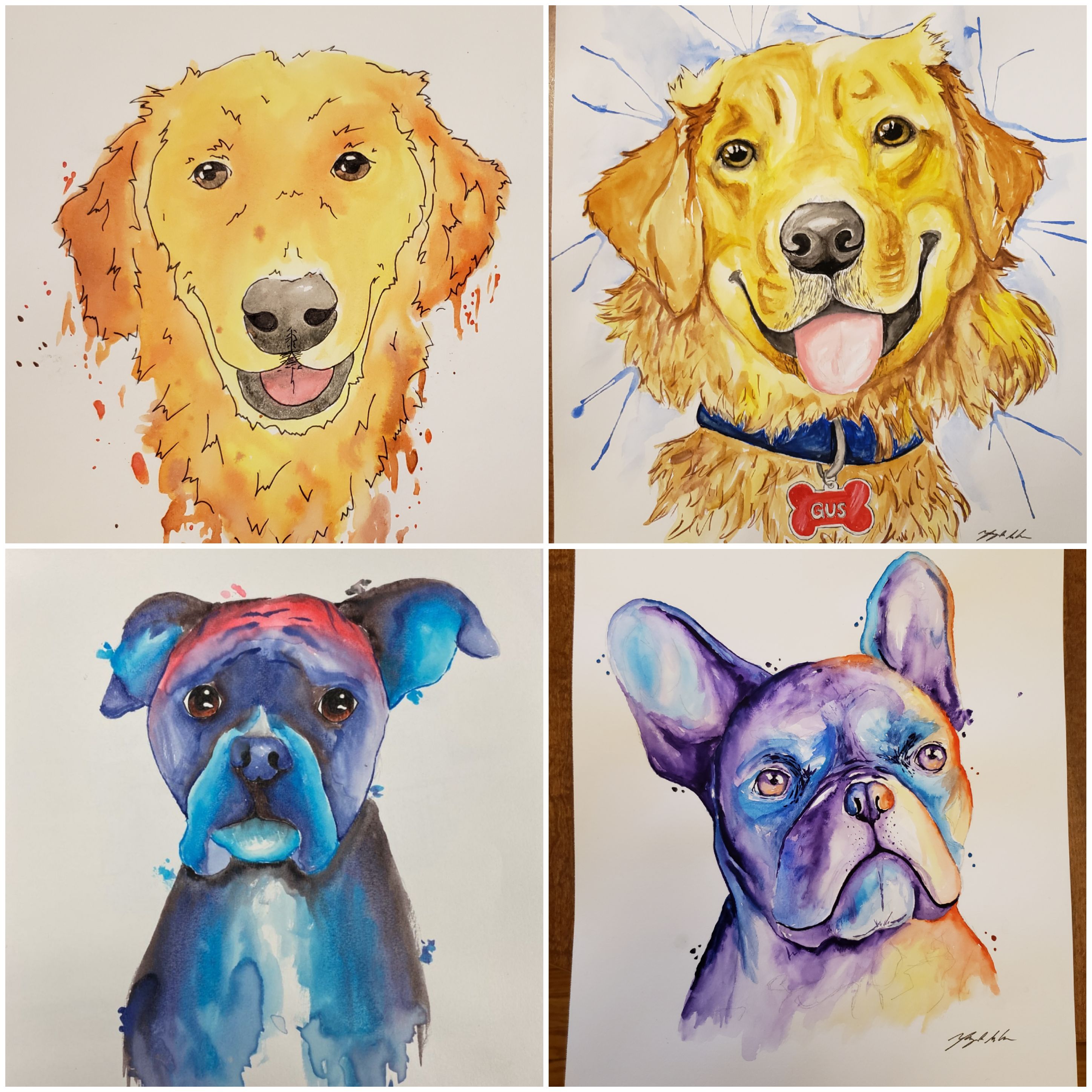 Self taught progress, left side - november/december 2019, right side - february 2020 | Scrolller