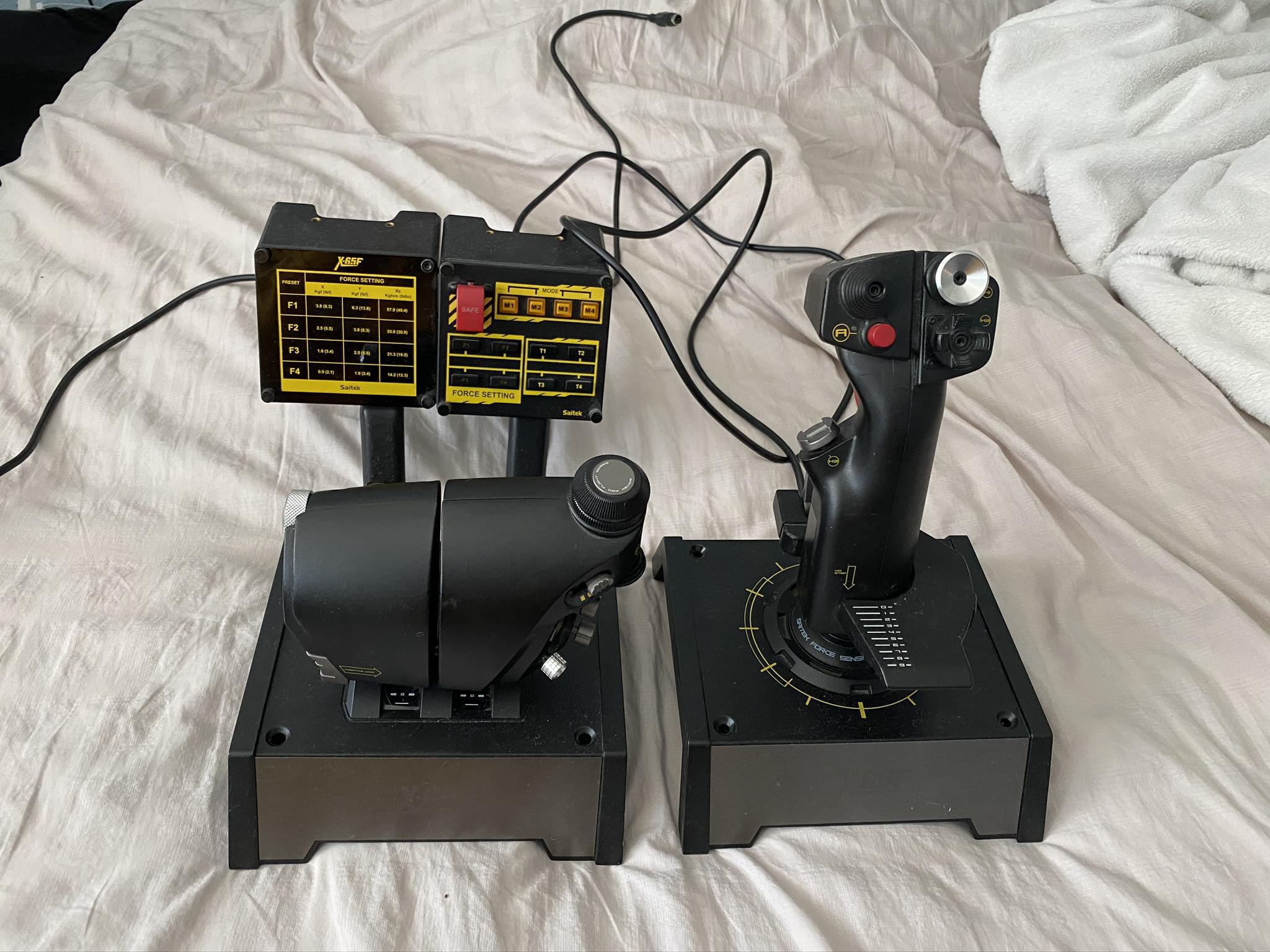 Selling Saitek x65F Hotas Joystick and Throttle | Scrolller