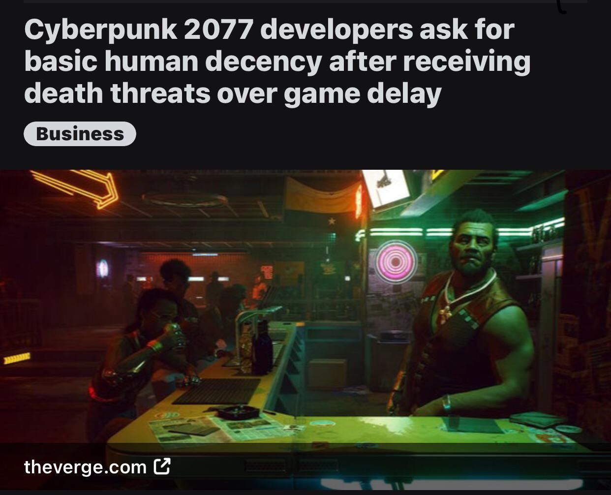 Sending death threats to devs over a game delay | Scrolller