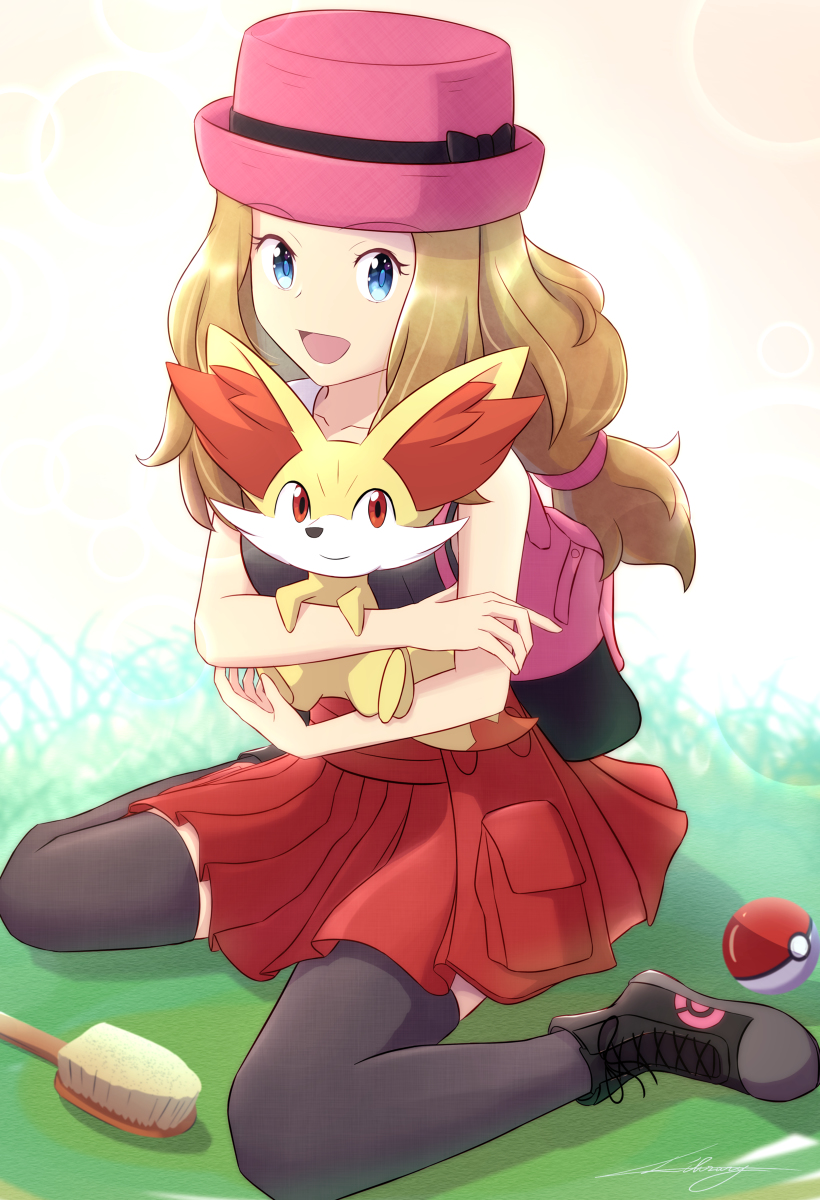 Serena with her cute Fennekin !! Their bond is great!! | Scrolller