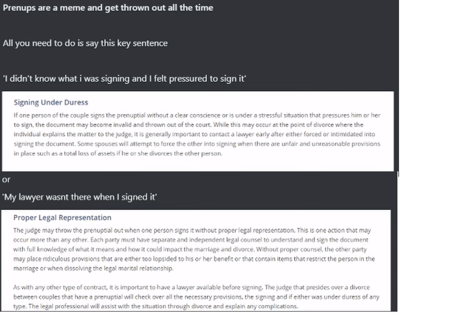 (Serious) Reality of Prenups. Experienced people what is your opinion? | Scrolller