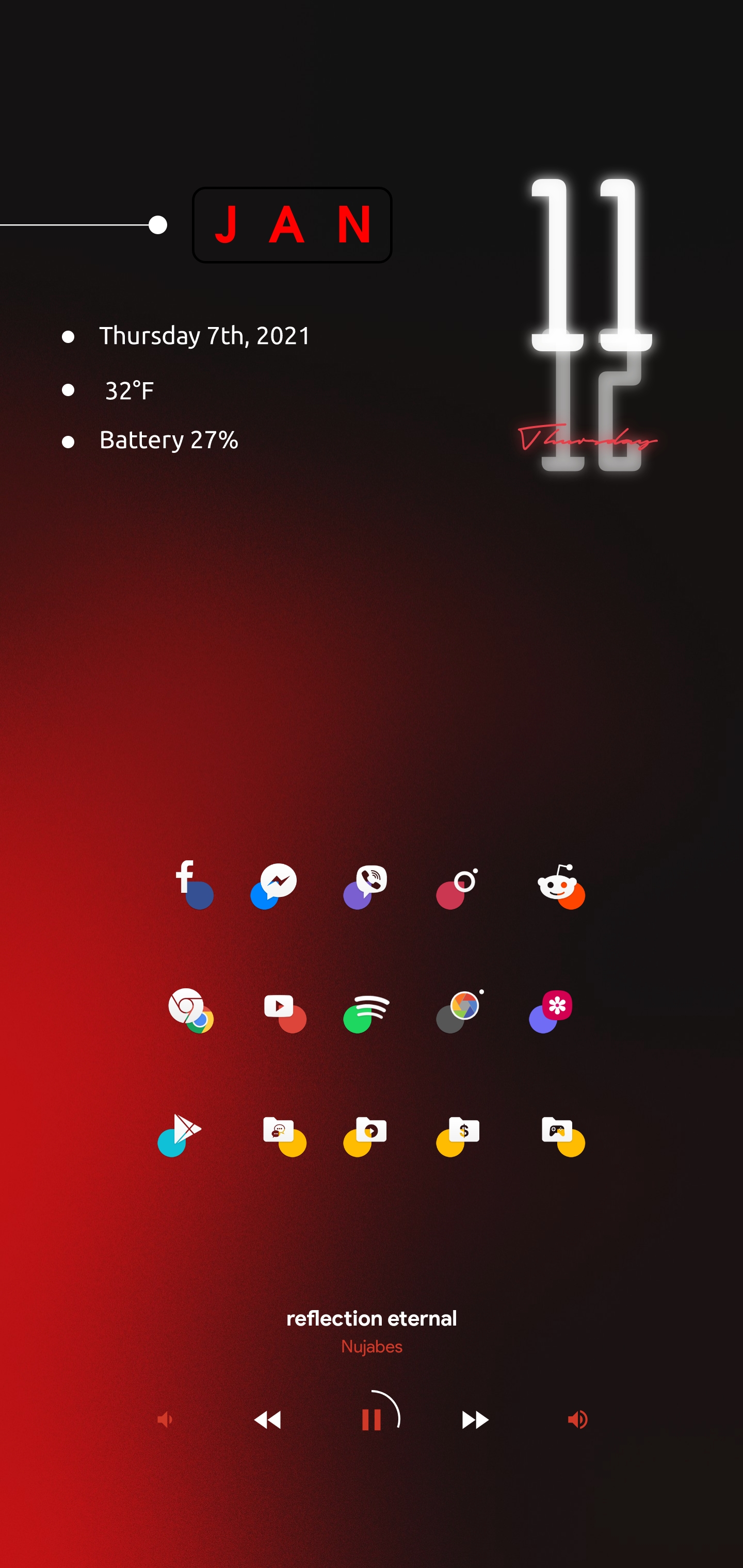 [Setup] Black and red gradient | Scrolller