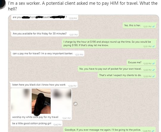 Sex worker meets choosing beggar | Scrolller