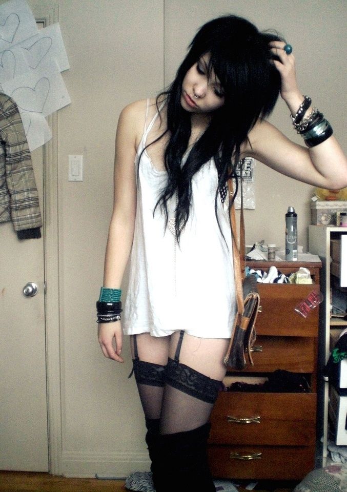 Sexy scene girl in stockings | Scrolller