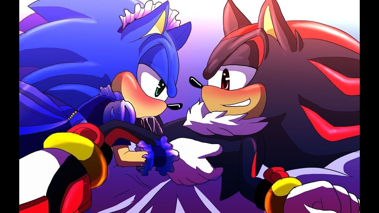 Shadow seems to be enjoying himself while sonic.. well.. 😅 (Idk the artist) | Scrolller