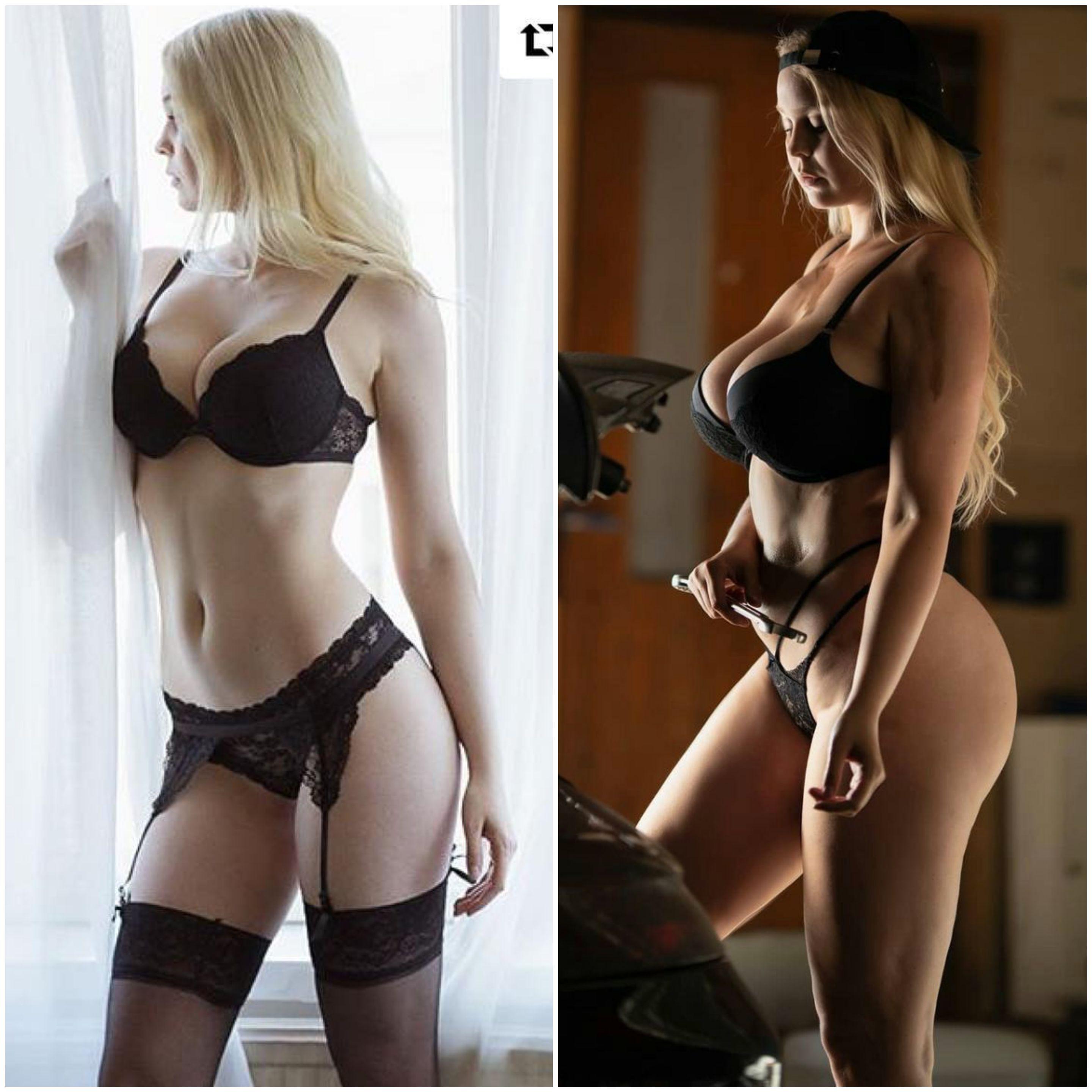 She exaggerated with those protein shakes | Scrolller