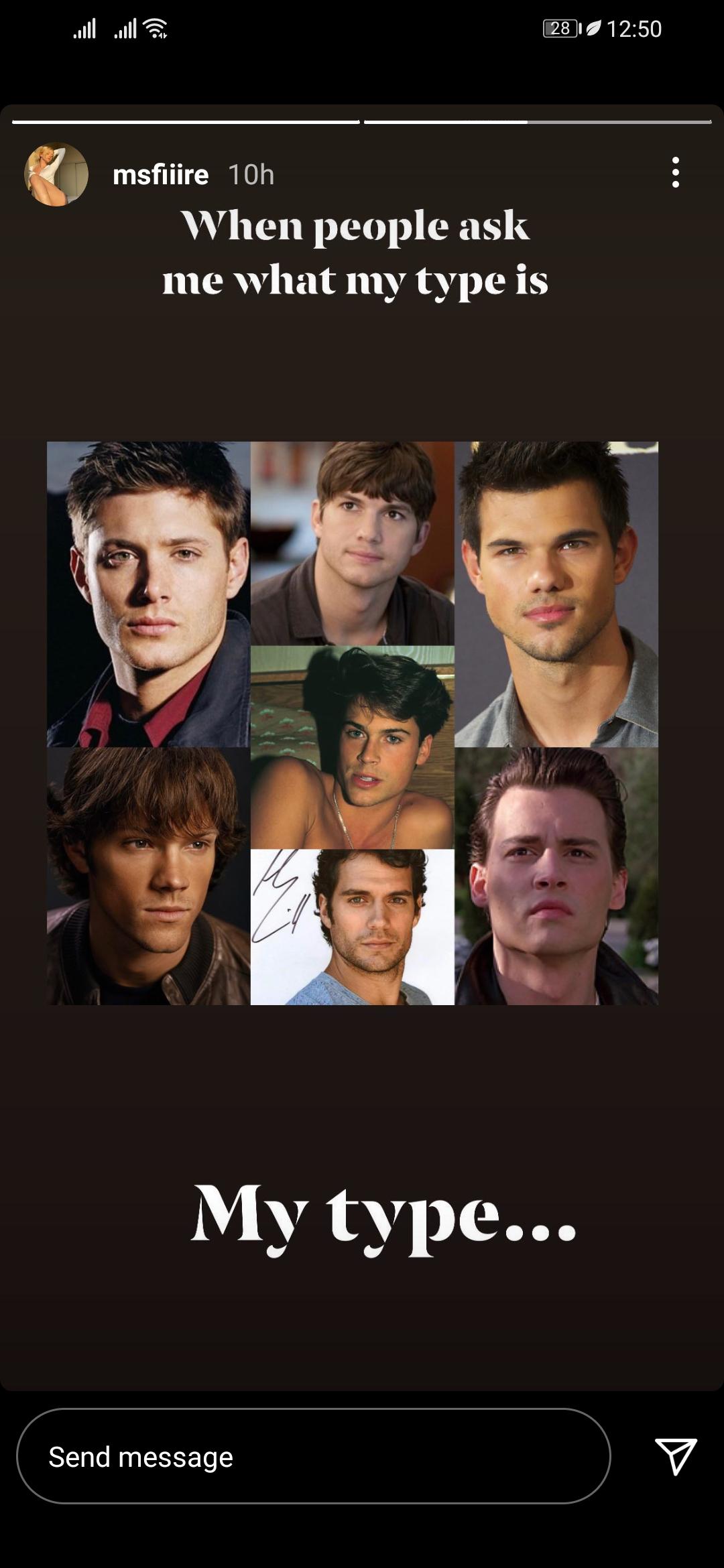 She posted this on her ig story, remember that one video where she said she likes bbc so yeah ...