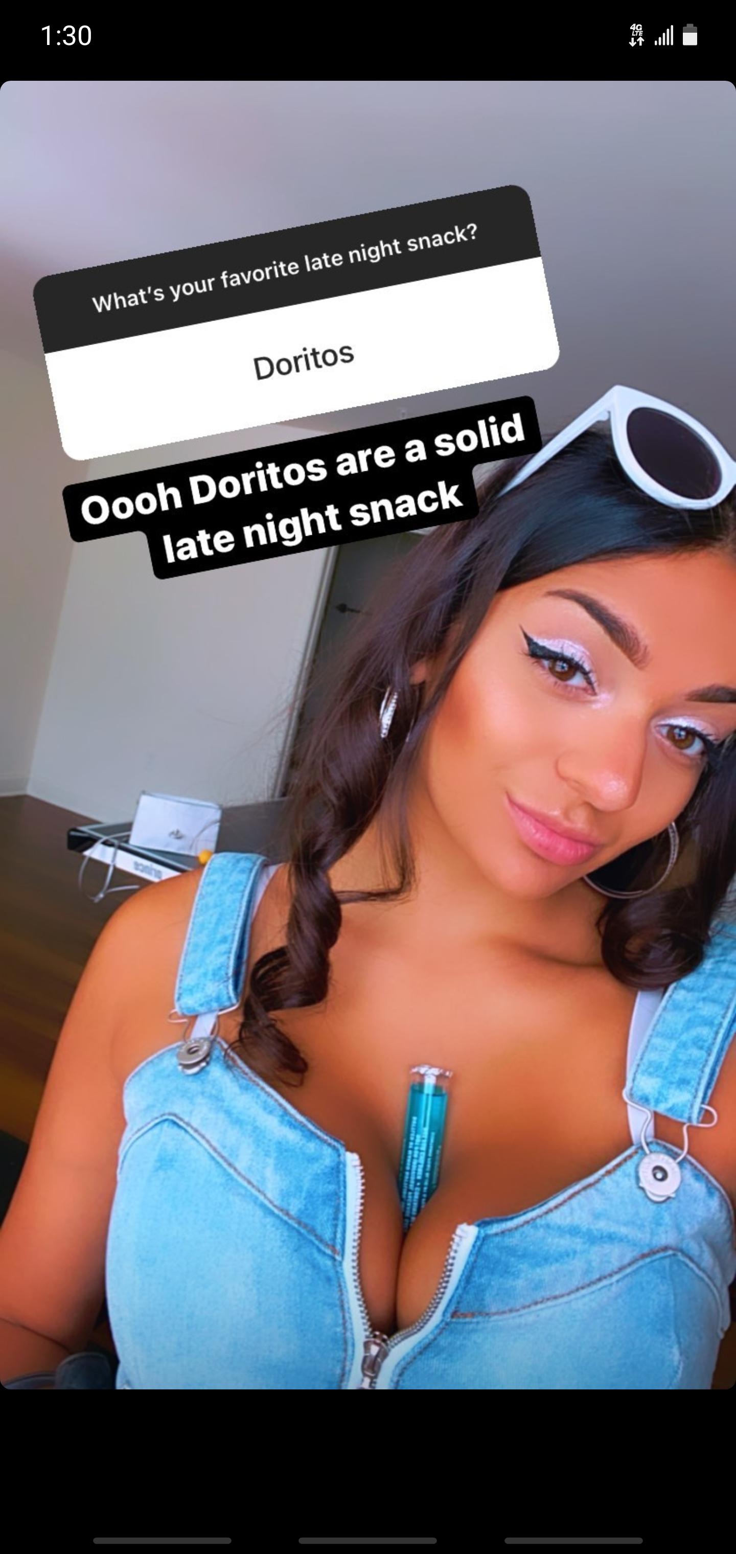 She wants to tease us. There ain't no way she puts that between her tits for no reason. | Scrolller