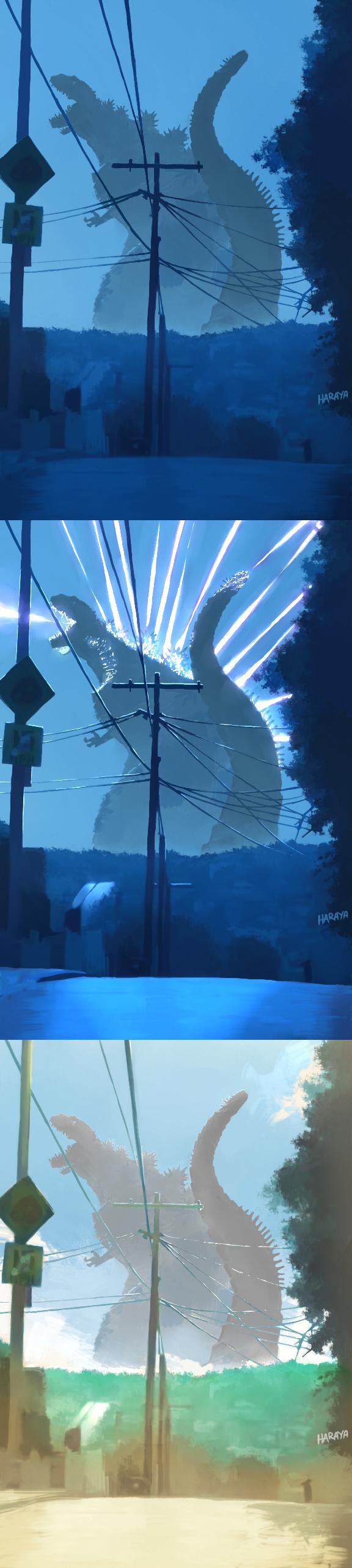 shin godzilla doodles I made based on siren head video | Scrolller