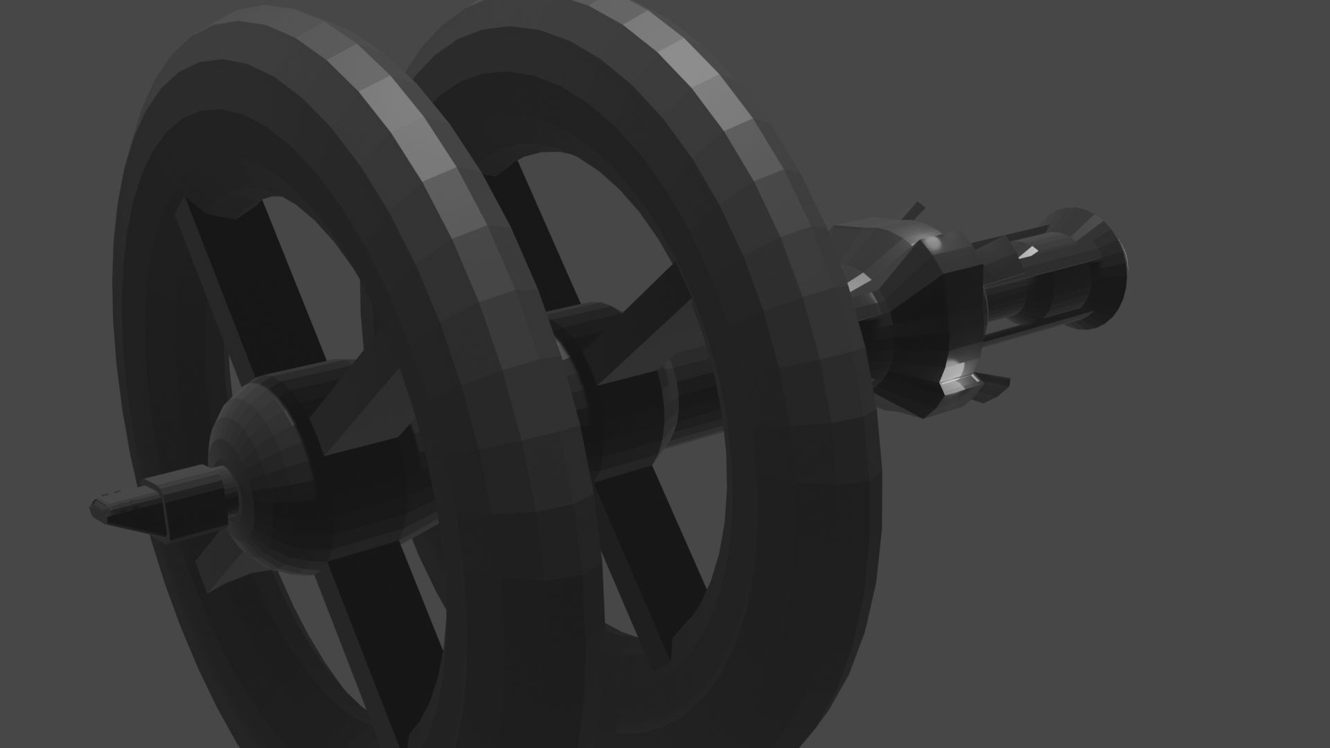 Ship with artificial gravity (3D-Modell) | Scrolller