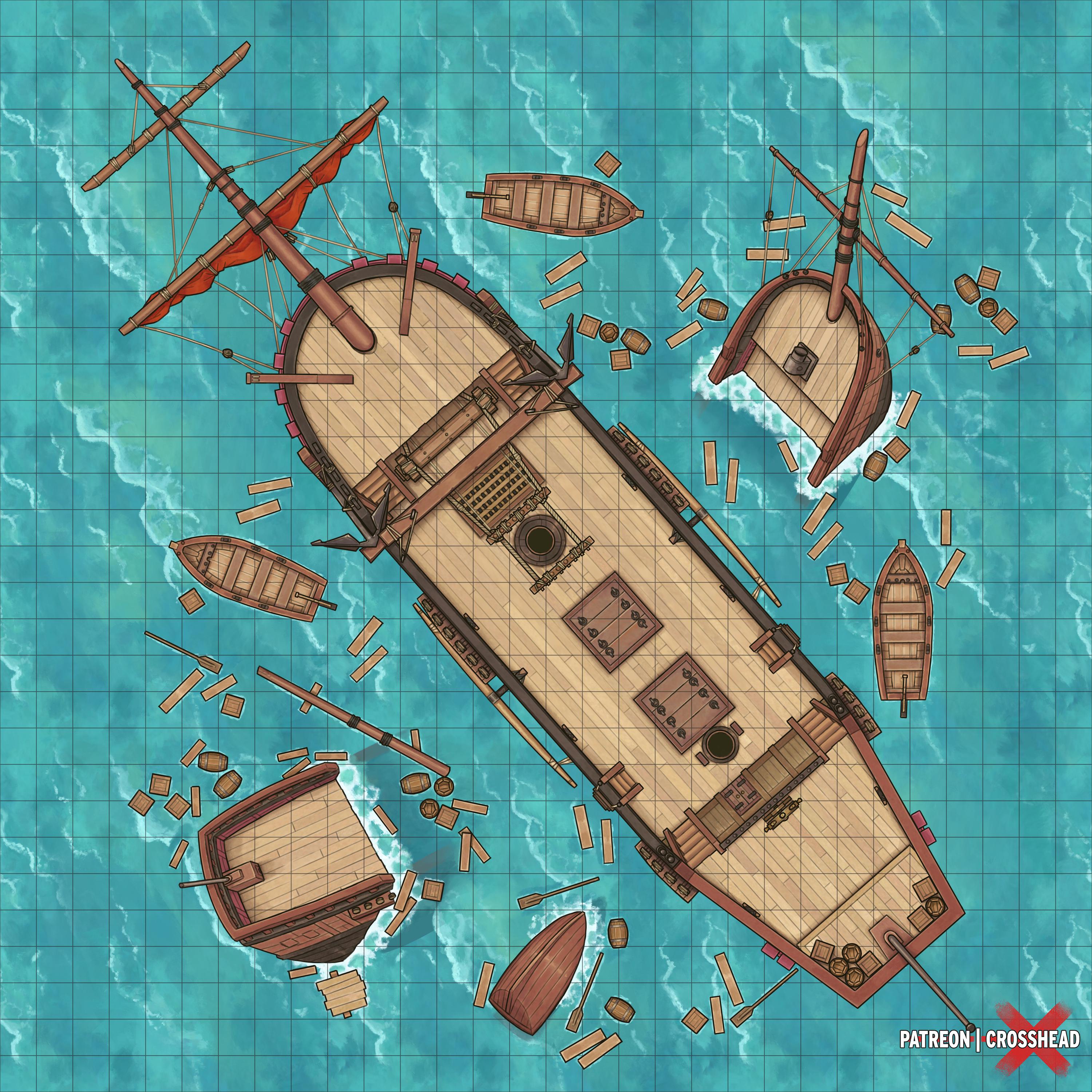 Shipwreck 30x30 | Scrolller