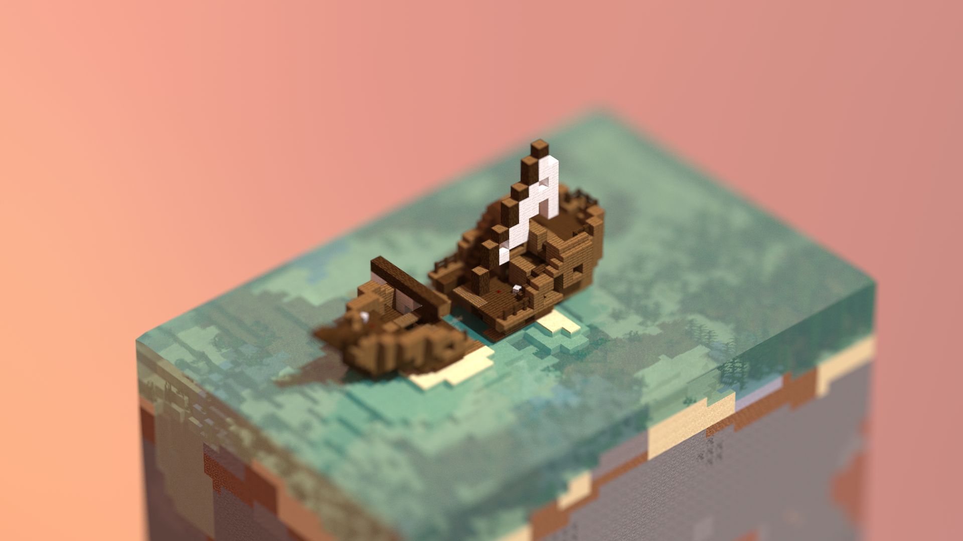 shipwreck in a chunk | Scrolller