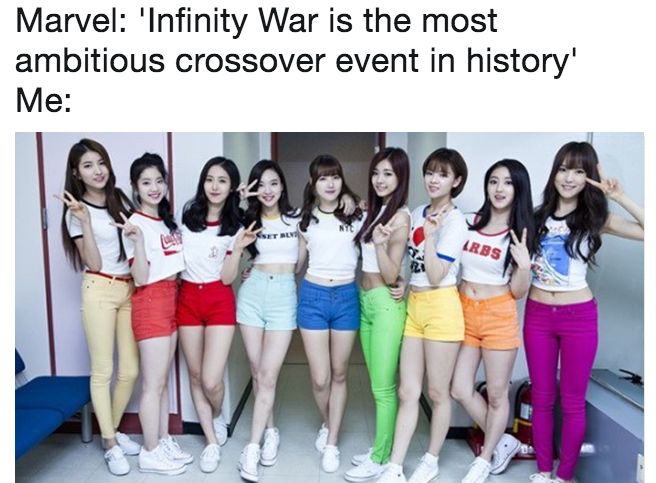[SHITPOST] Marvel: "Avengers Infinity War is the most ambitious crossover event in history." Me ...