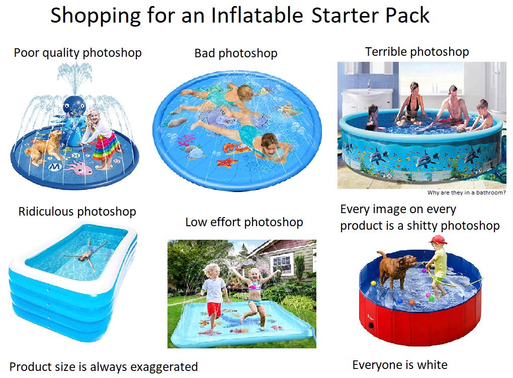 Shopping for an Inflatable Starter Pack | Scrolller