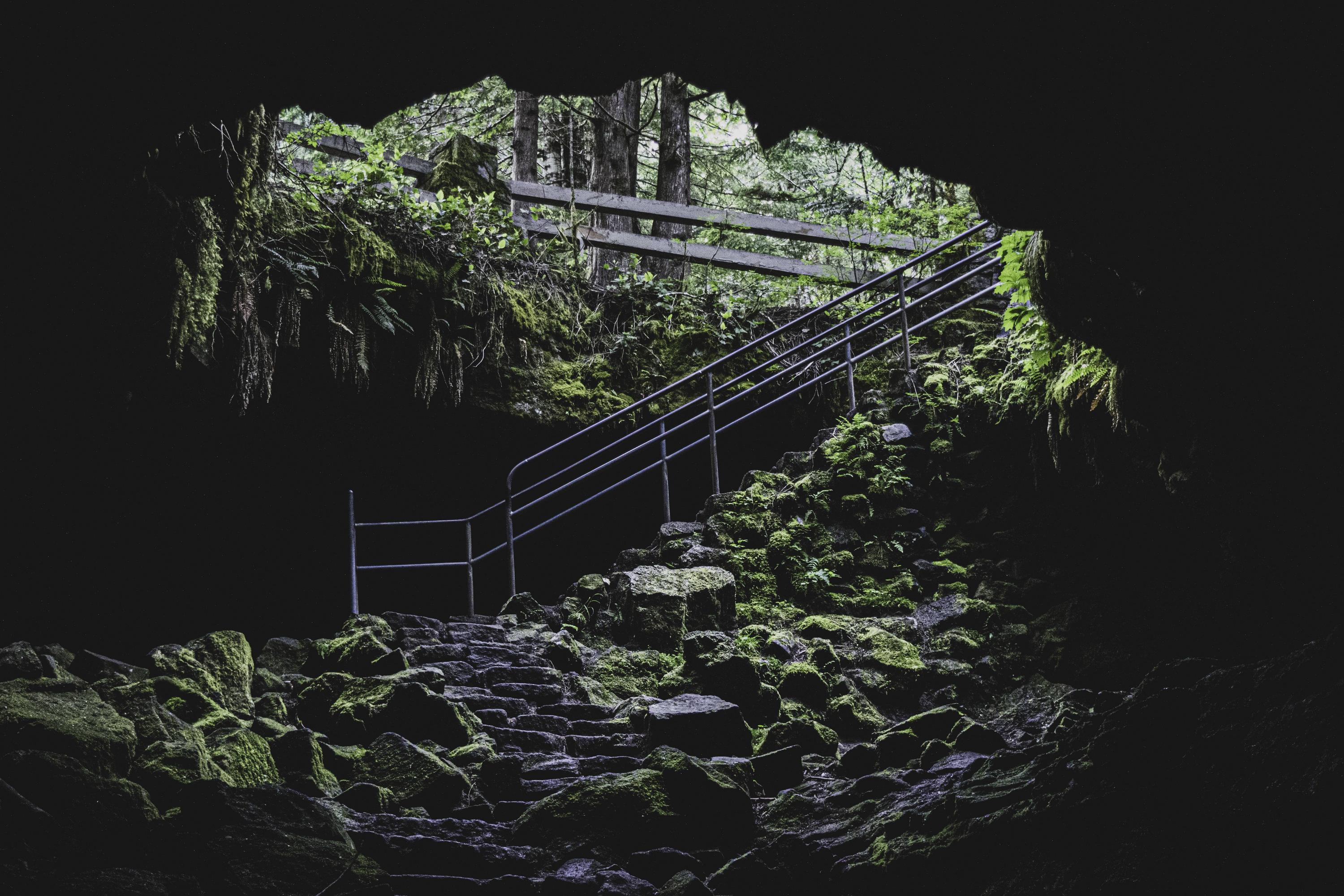 Shot I took of the entrance to Ape Cave | Scrolller