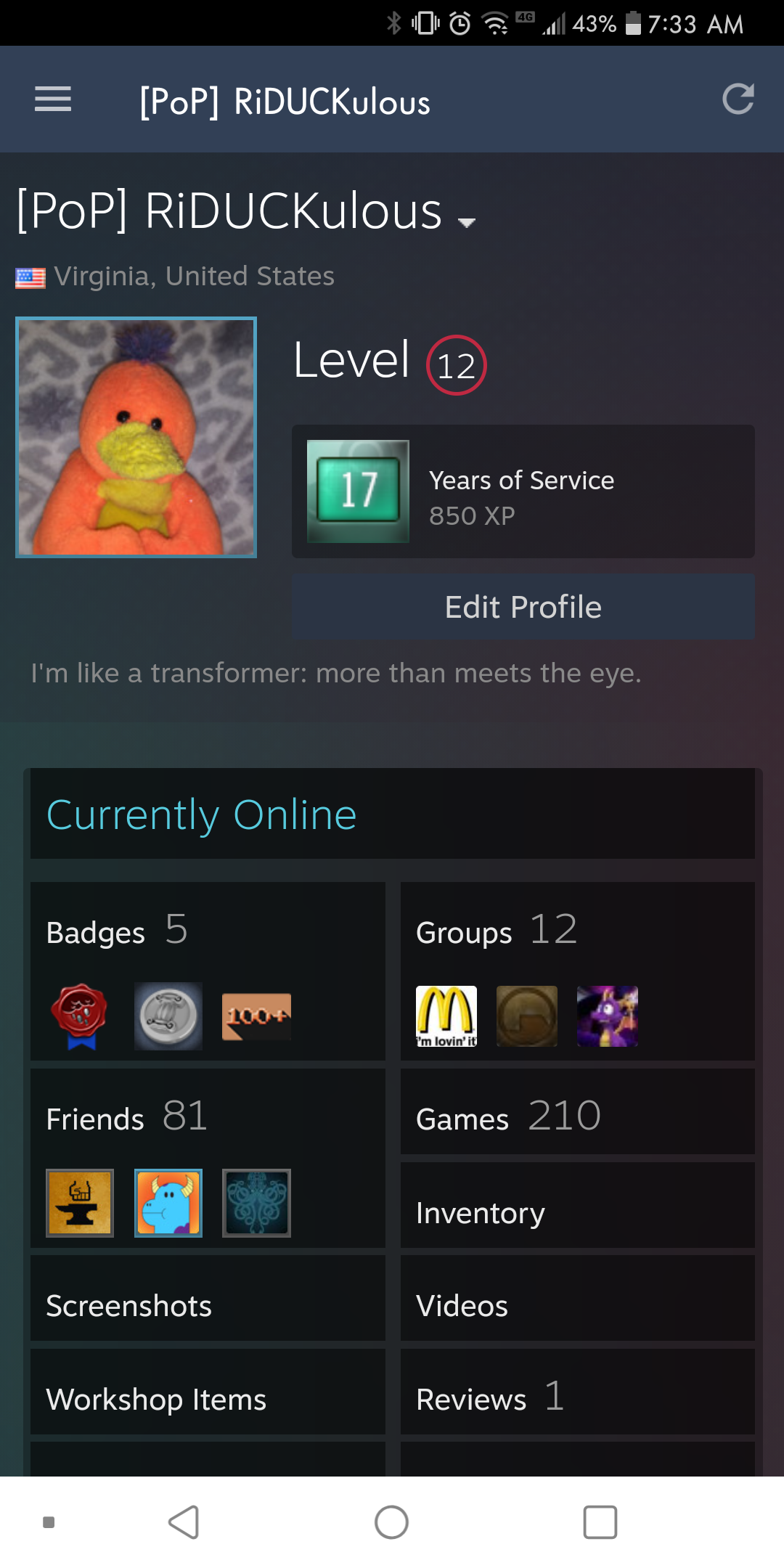 Show me your steam years of service! | Scrolller