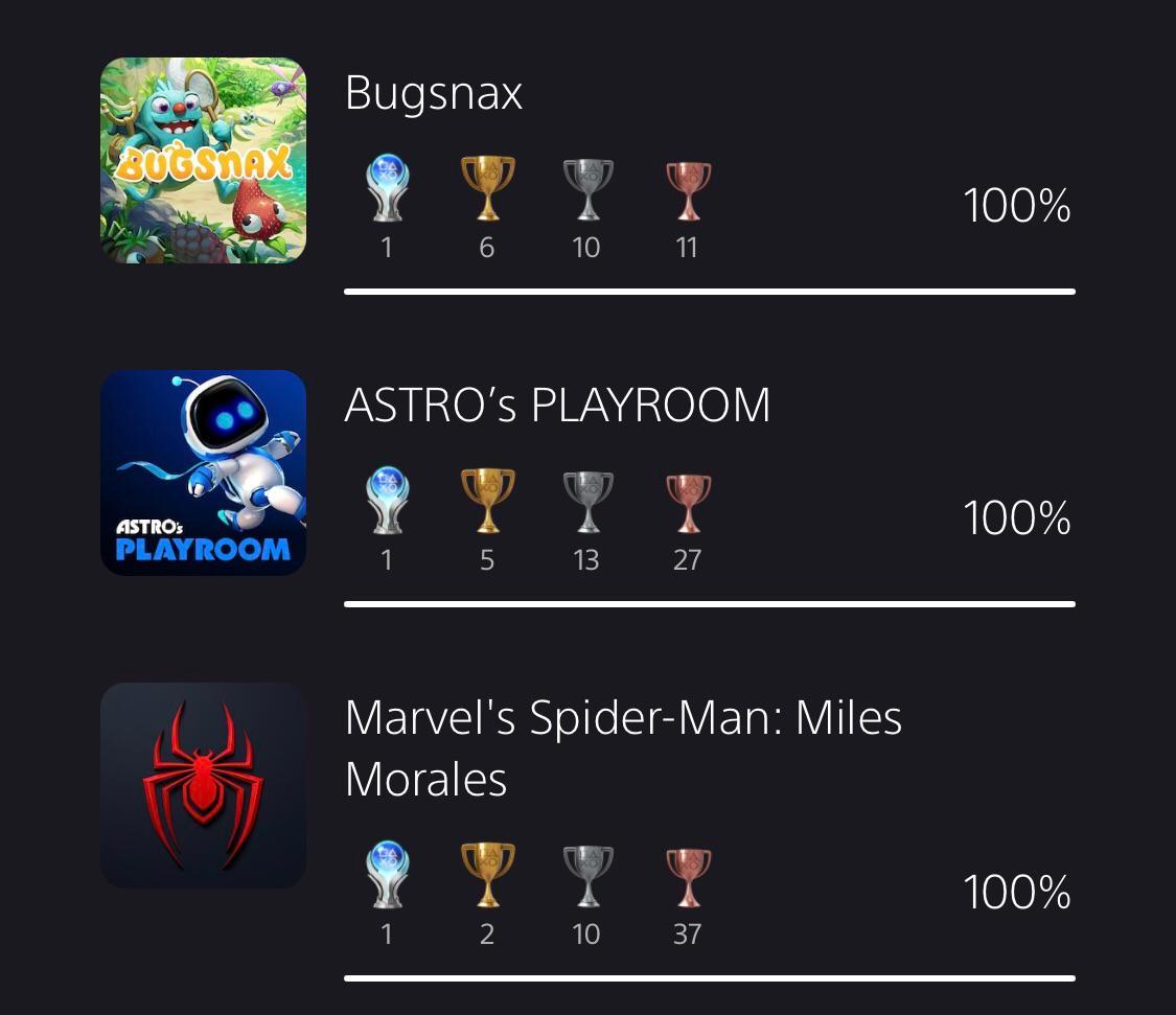[Showcase] My first 3 platinums on the PS5! | Scrolller