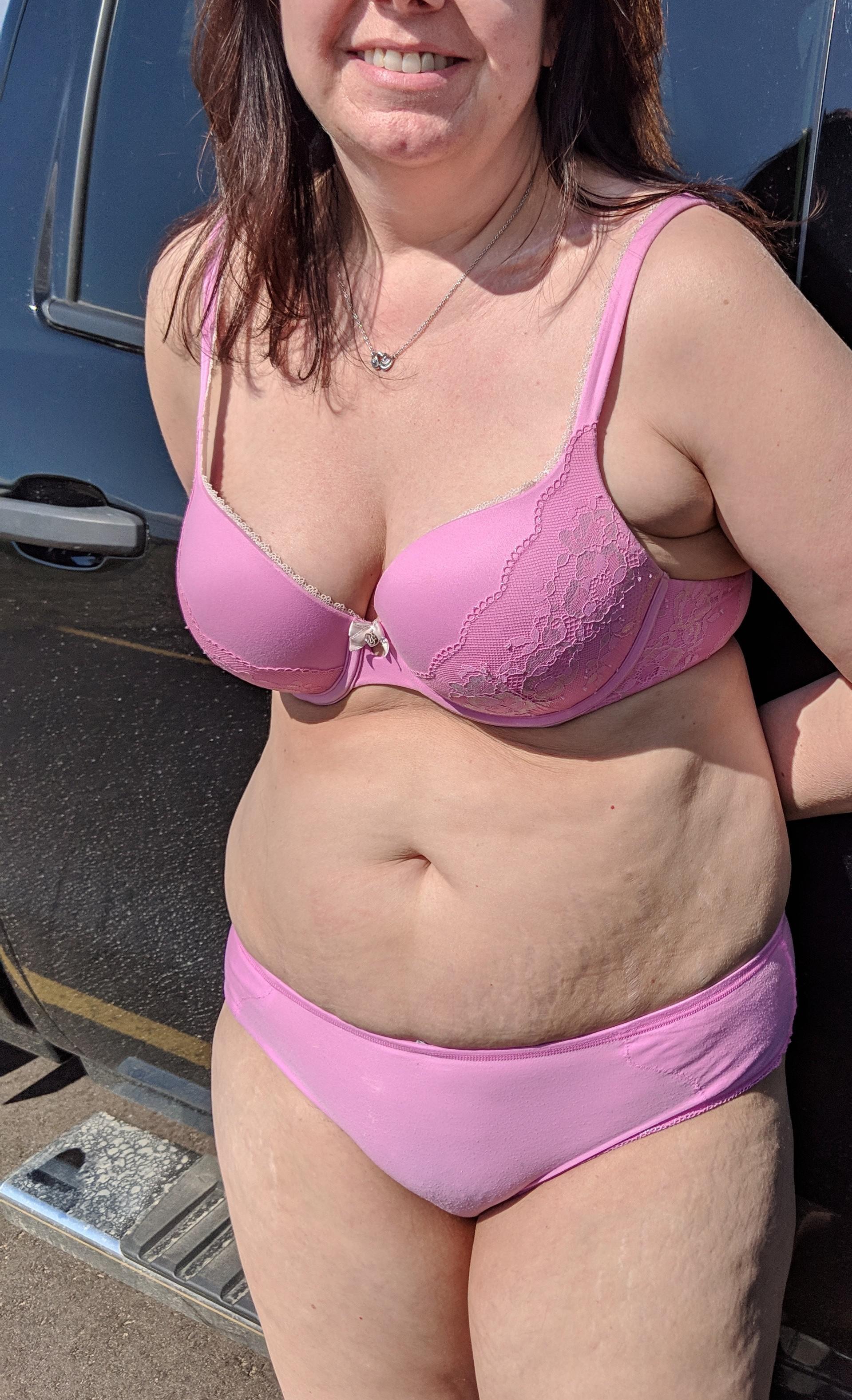 Showing her panties in a rest area! | Scrolller