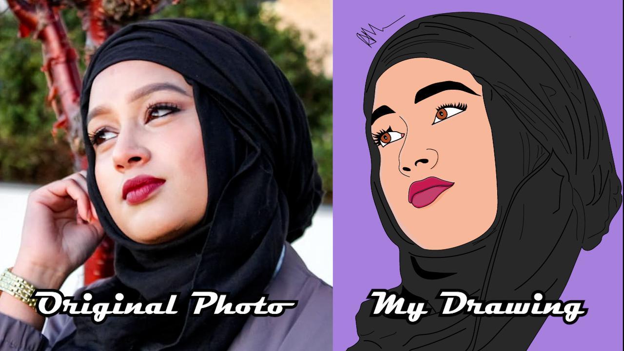 Siddikha's Portrait [Me, Adobe Illustrator, 2020] | Scrolller