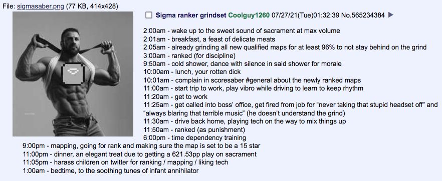 Sigma Beat Saber player | Scrolller