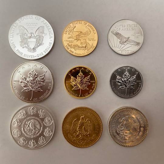 Silver, Gold, and Platinum. (Reverse) | Scrolller