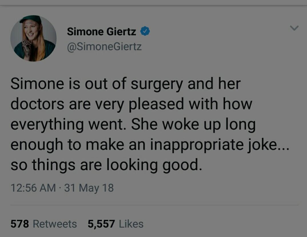 Simone made it!! | Scrolller