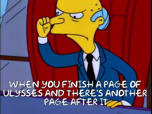 Simpsons/Ulysses Crossover meme. Day 2 of ? | Scrolller