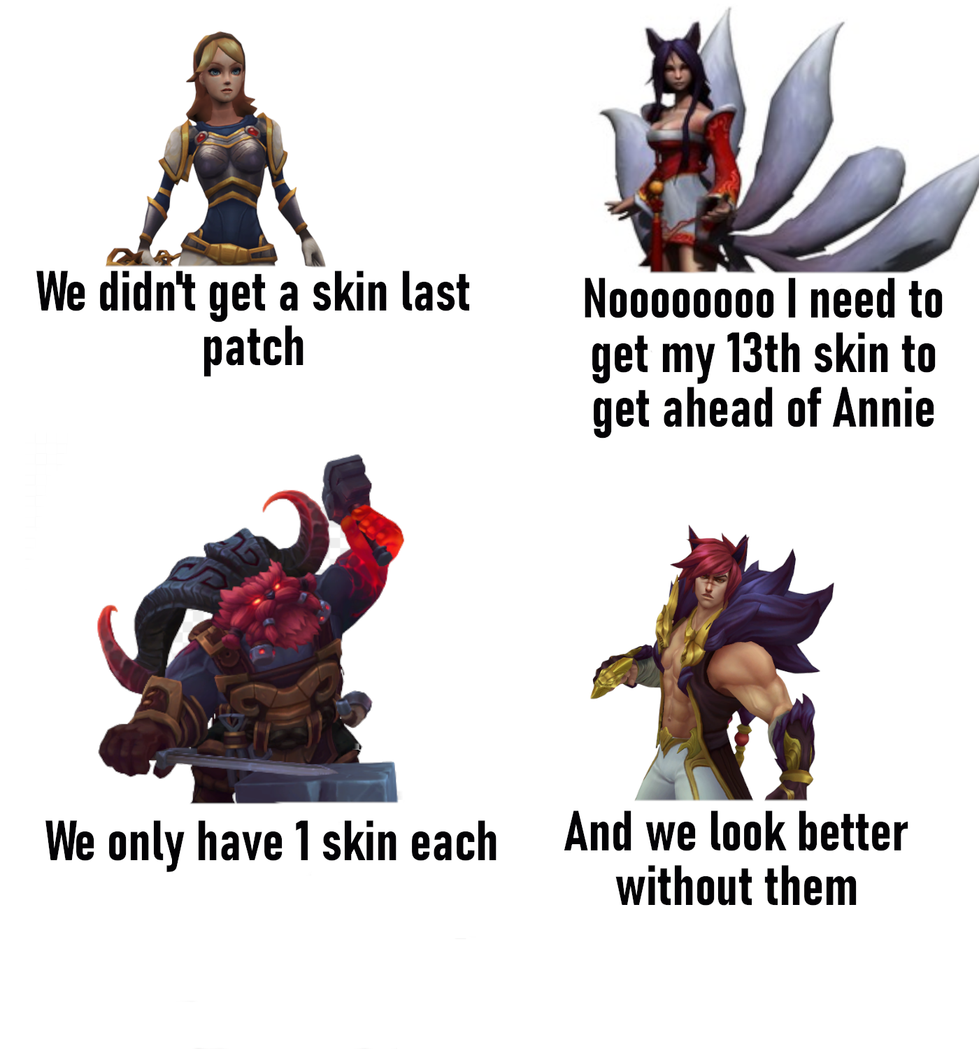 Single skin chads | Scrolller