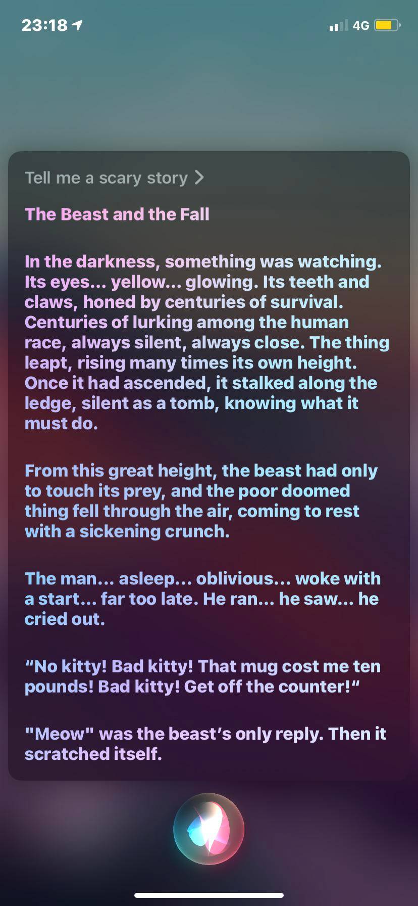 Siri’s scary story | Scrolller